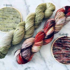 Lydia Bennet + Matcha | Kobold Sock | Willow Cottage Yarns - Etsy