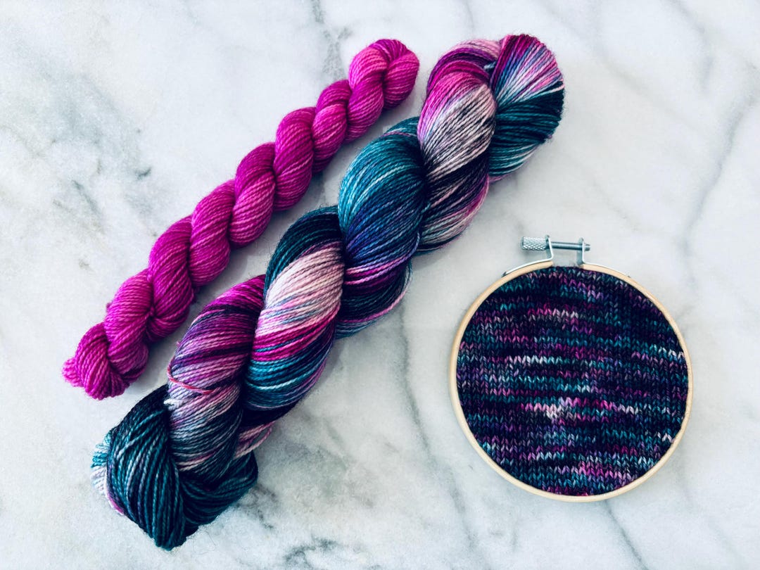 Galactic + Lovestruck Sock Set | Willow Cottage Yarns - Etsy