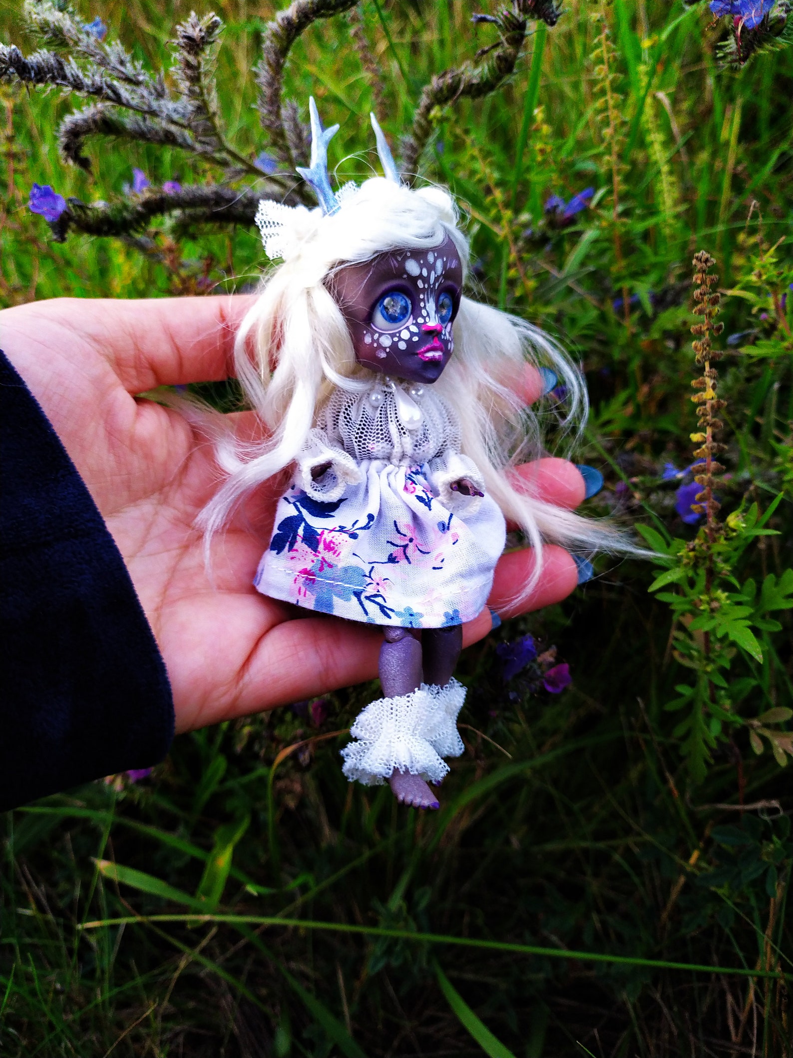 Tiny Ball Jointed Doll With Beautiful Custom Clothes and Accessories ...