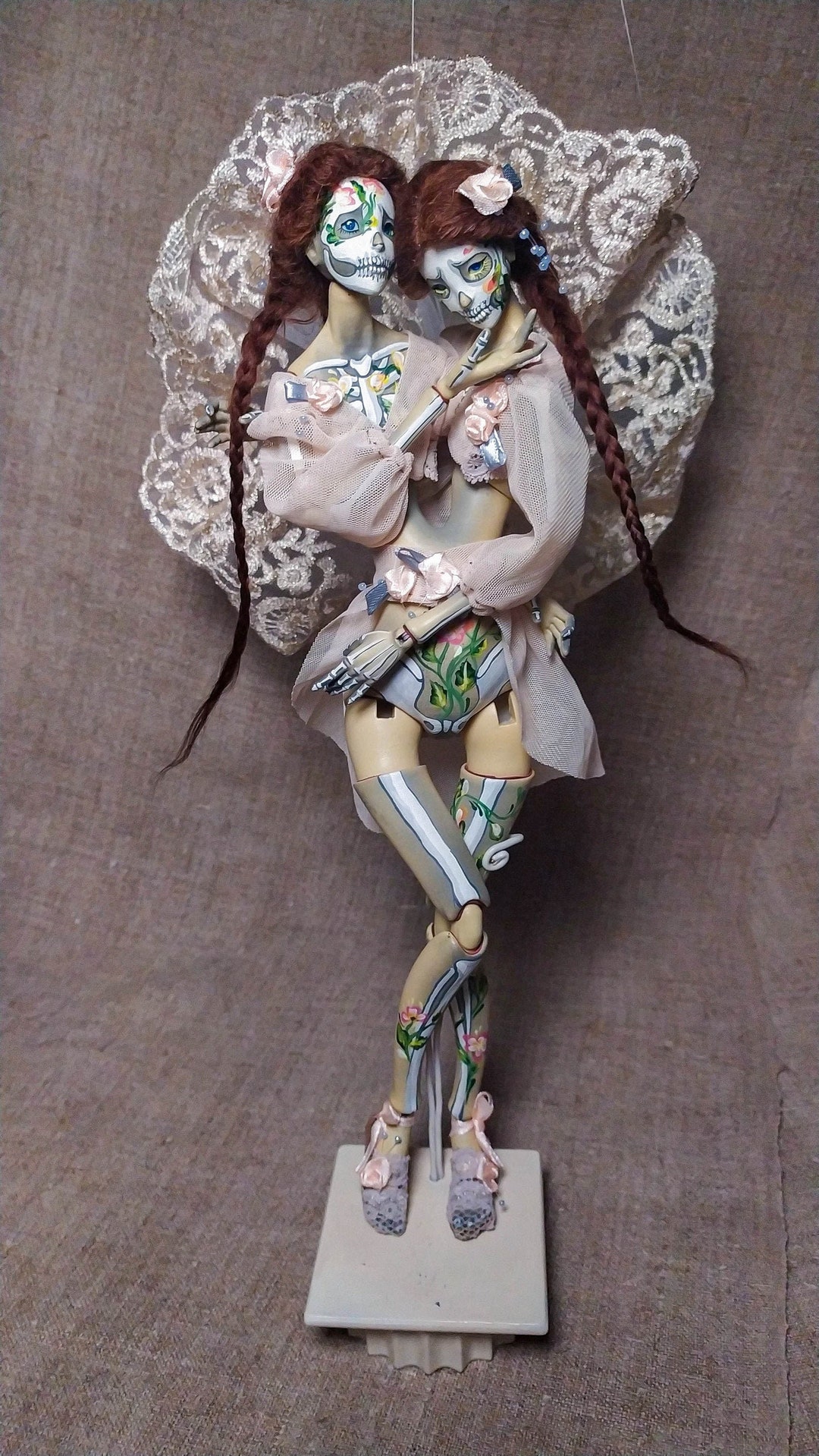 Siamese Twins Ball Jointed Doll: OOAK Poseable BJD Art Doll - Etsy