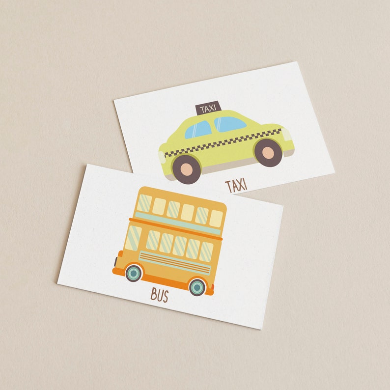 Transportation Flashcards Educational Flashcards Printable Preschool ...