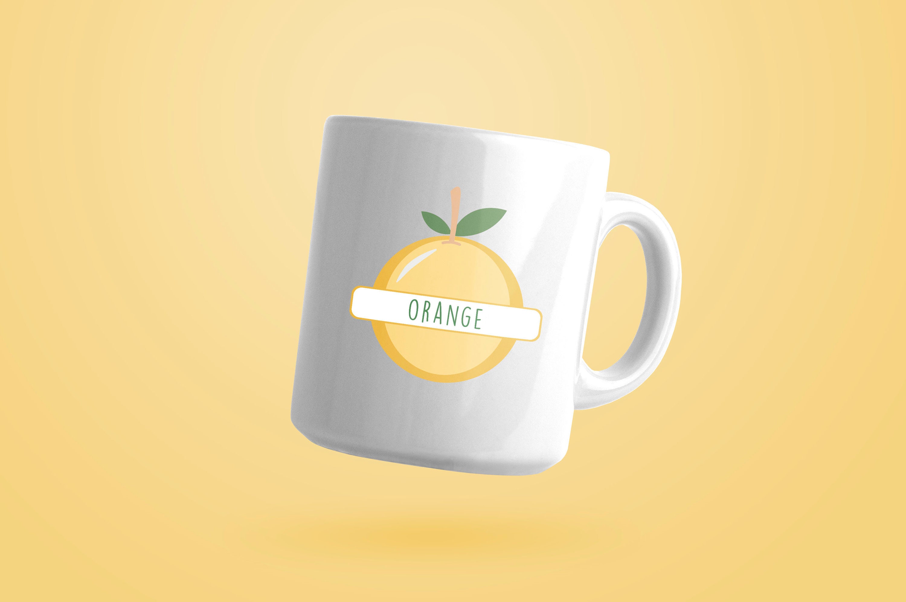 Orange Label Tag, Name Tag, Fruit SVG, Silhouette Instant Digital ...