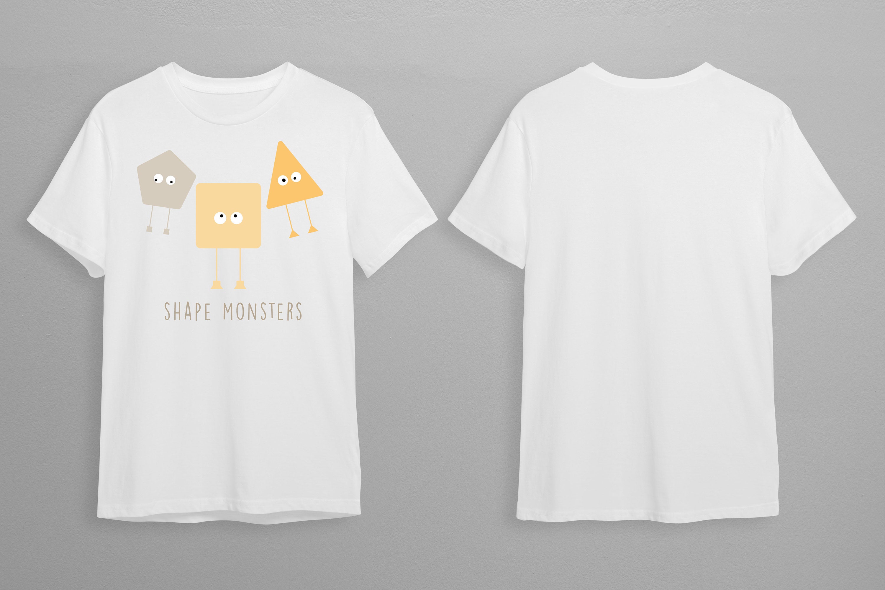 Wacky Geometric Shapes - Clipart's Bundle SVG - Kawaii Shapes - Instant ...