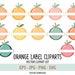 Orange Label Tag, Name Tag, Fruit SVG, Silhouette Instant Digital ...