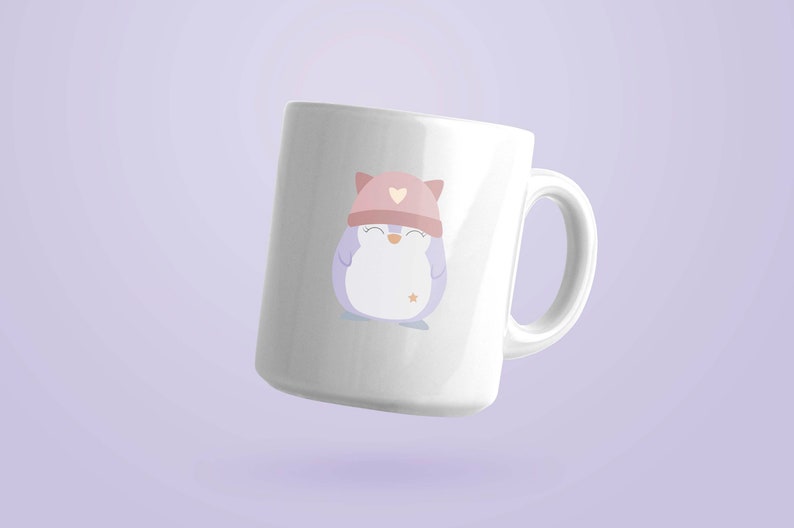 Cute Colorful Penguin Clipart - Penguins Digital Instant Download ...