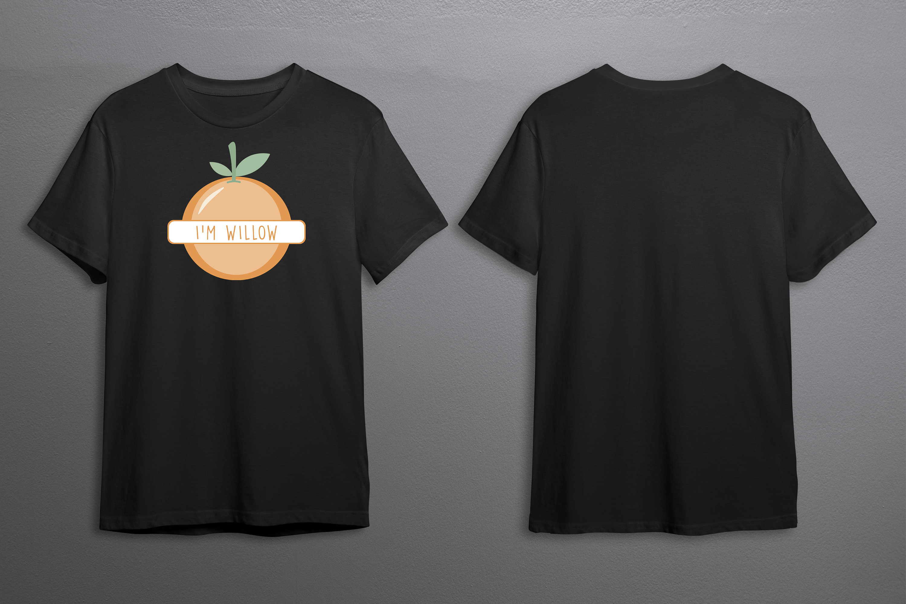 Orange Label Tag, Name Tag, Fruit SVG, Silhouette Instant Digital ...