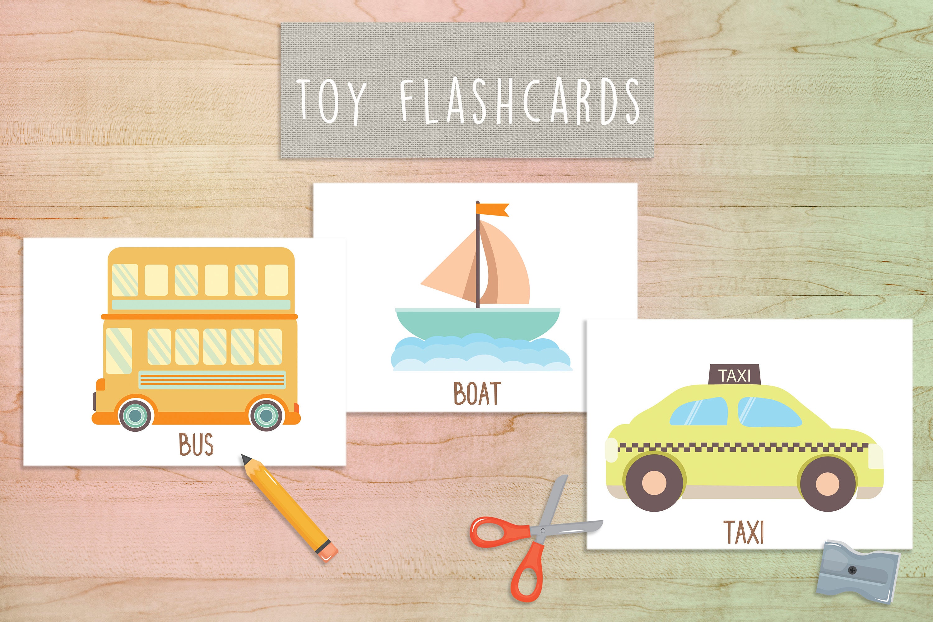 Transportation Flashcards Educational Flashcards Printable Preschool ...