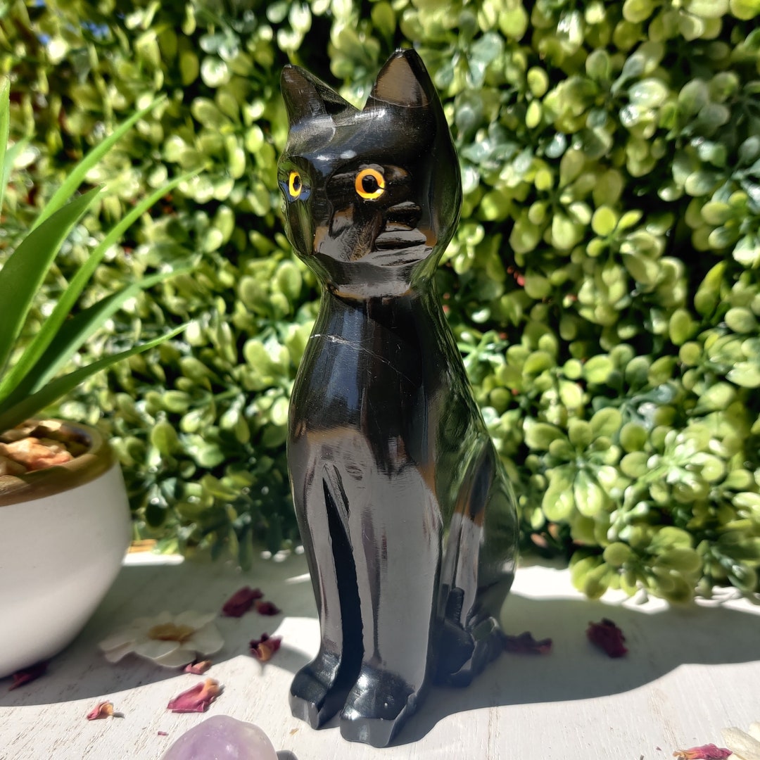 Black Onyx Cat - Etsy