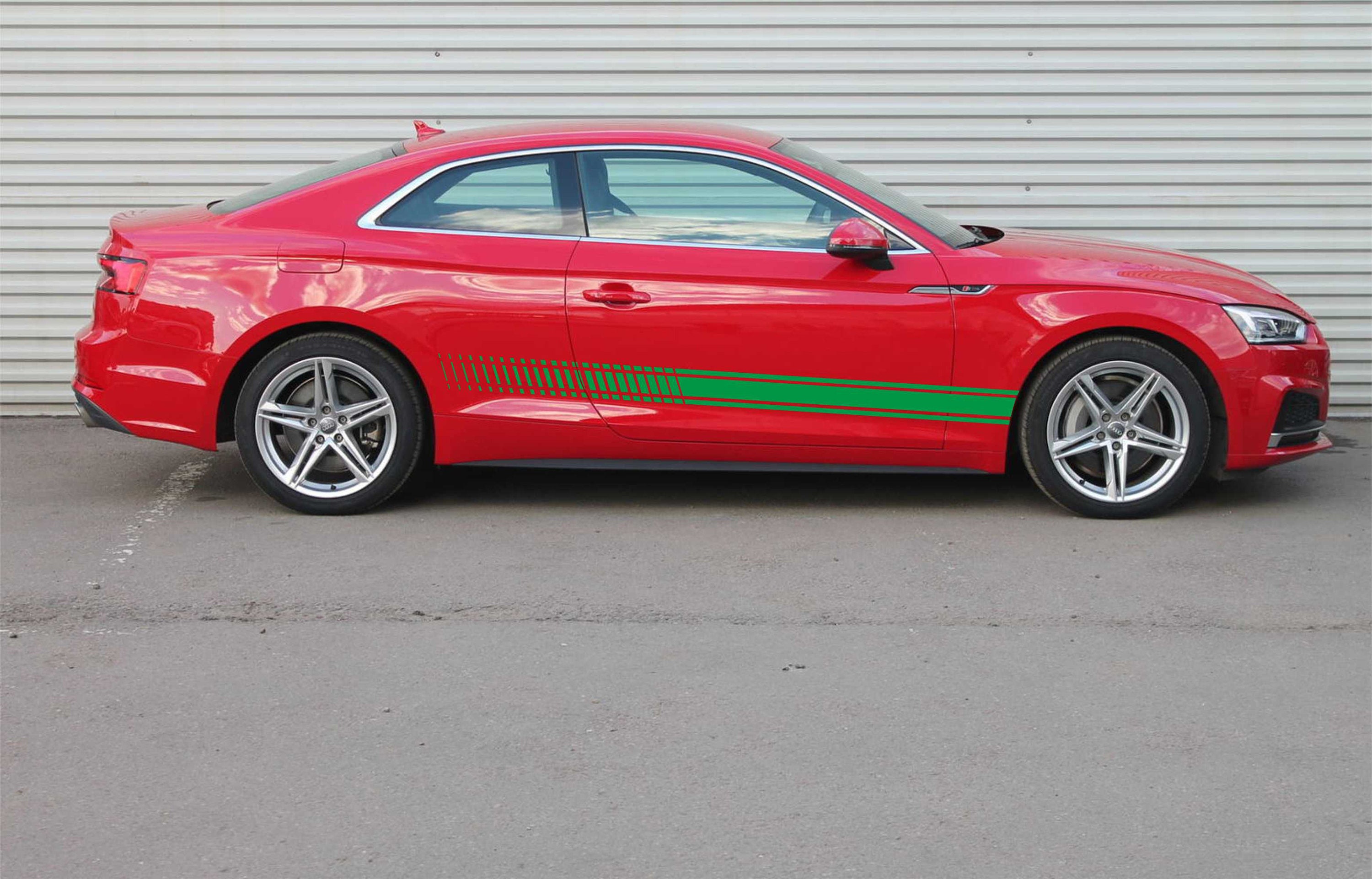 For Audi A5 Coupe side Stripes Matt or Glossy Decals, Side Stripes ...