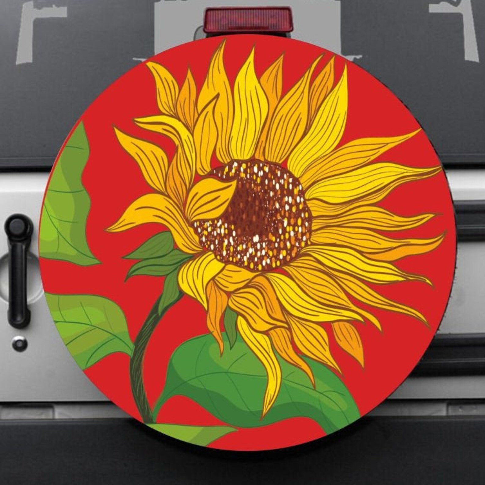 Universal Tire Cover & Wheel Cover creative Sunflower on - Etsy