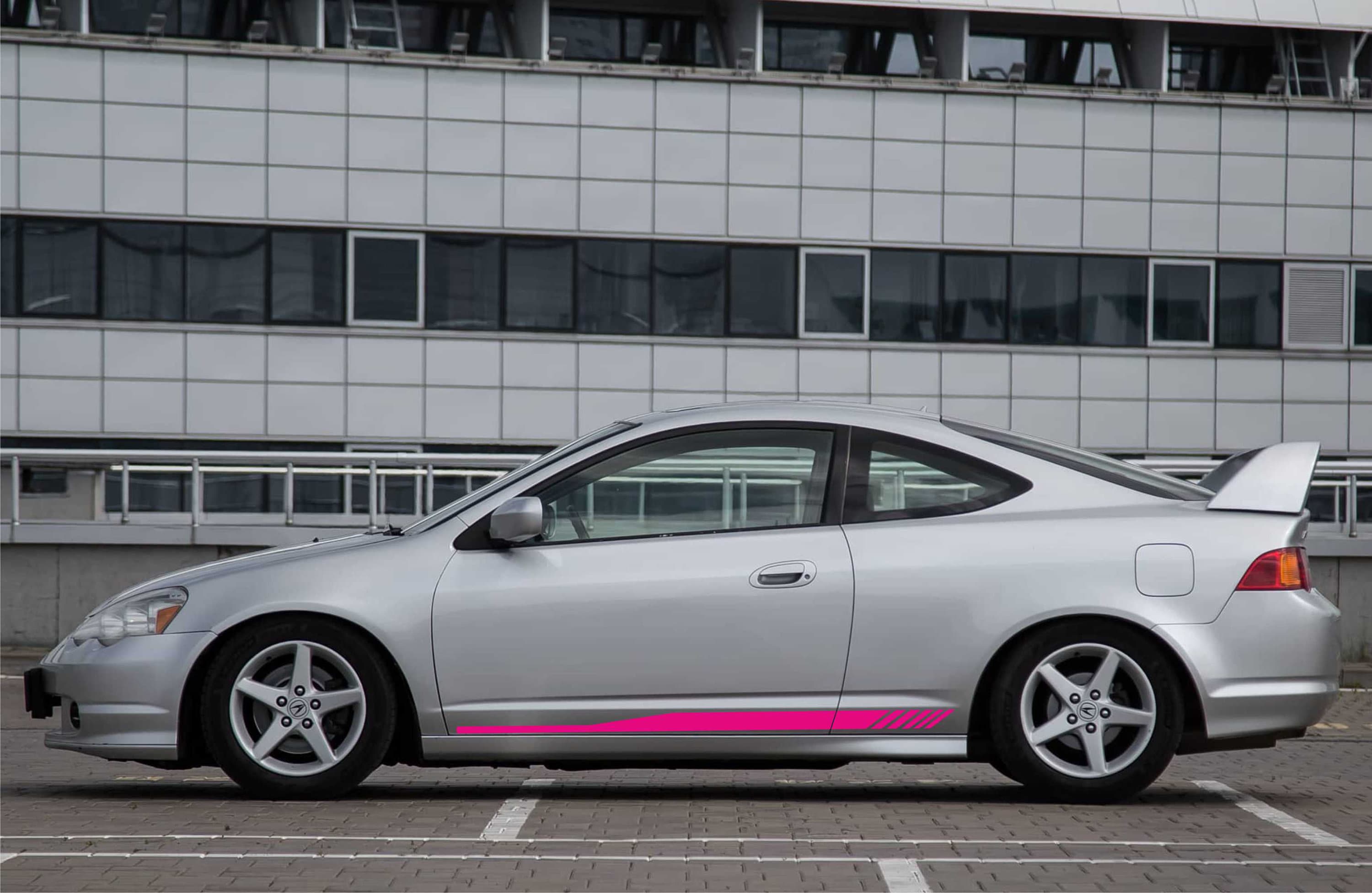 For Acura Rsx side Stripes Matt or Glossy Decals, Side Stripes, Styling ...