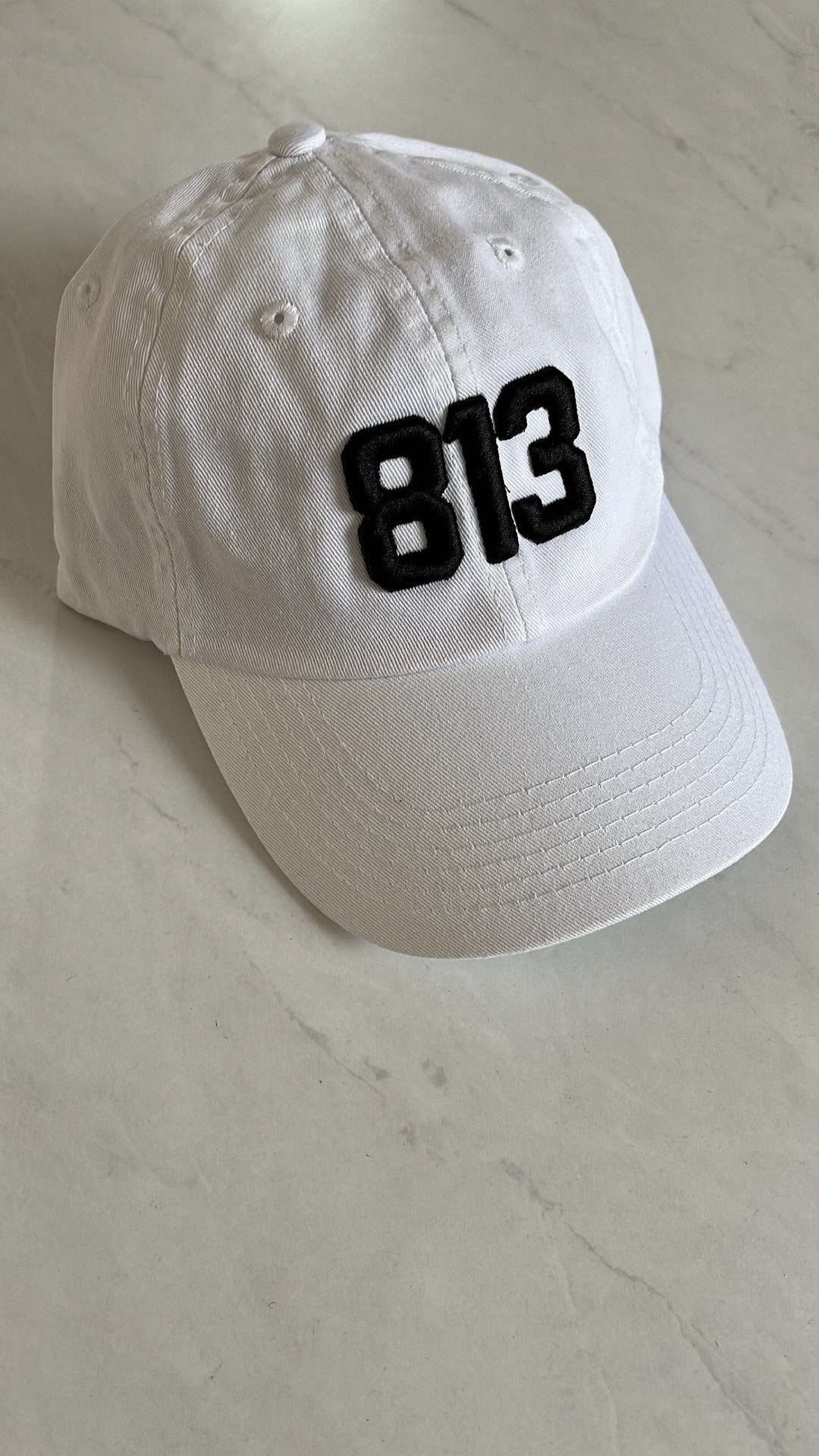 813 Baseball Cap, Puff Embroidery Hat, 813 Area Code Hat, Adult ...
