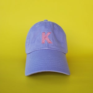 Custom Initial Baseball Cap: Embroidered Cotton Dad Hat - Etsy