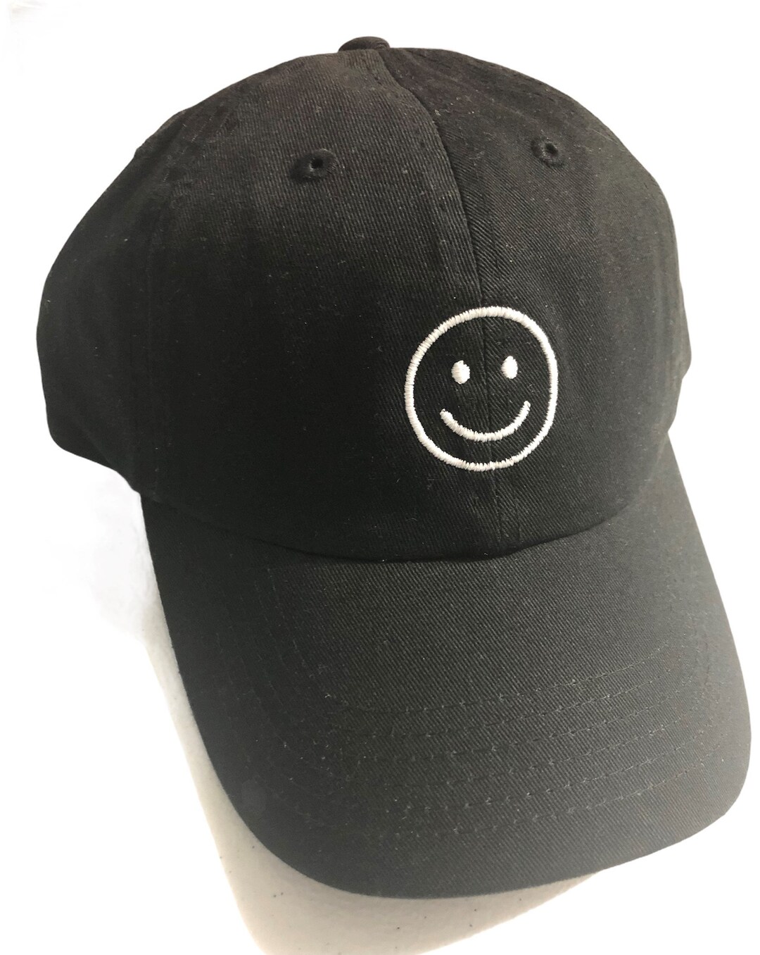 Kids Smiley Face Hat Black Baseball Hat Dad Hat Happy Face - Etsy