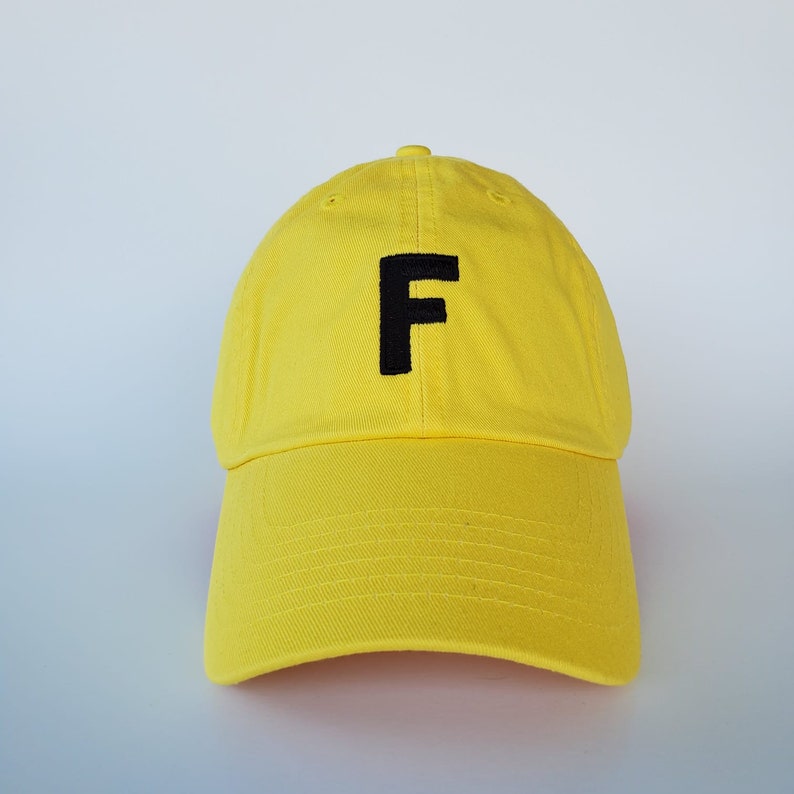 Custom Initial Baseball Cap: Embroidered Cotton Dad Hat - Etsy