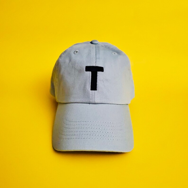 Kids Initial Green Hat Custom Hat Baseball Hat - Etsy