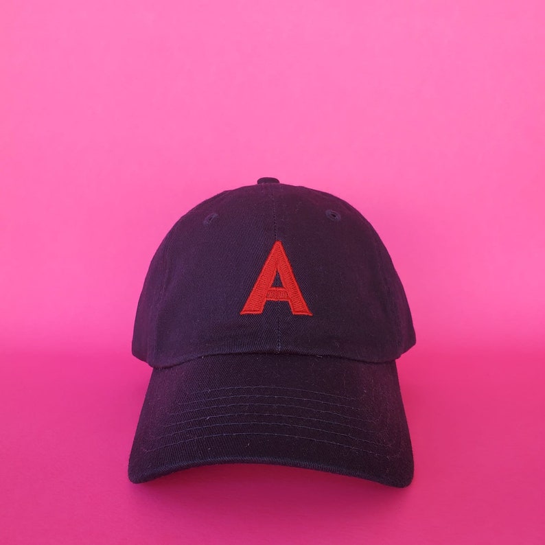 Kids Initial Green Hat Custom Hat Baseball Hat Embroidered - Etsy