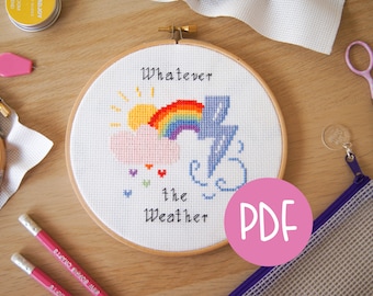 Weather Cross Stitch Pattern - Etsy