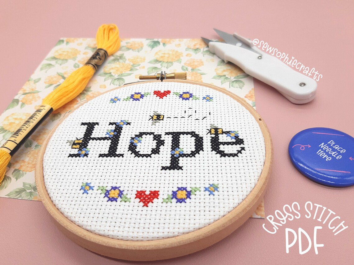 Hope 4 Cross Stitch Pattern Printable PDF Download | Etsy UK