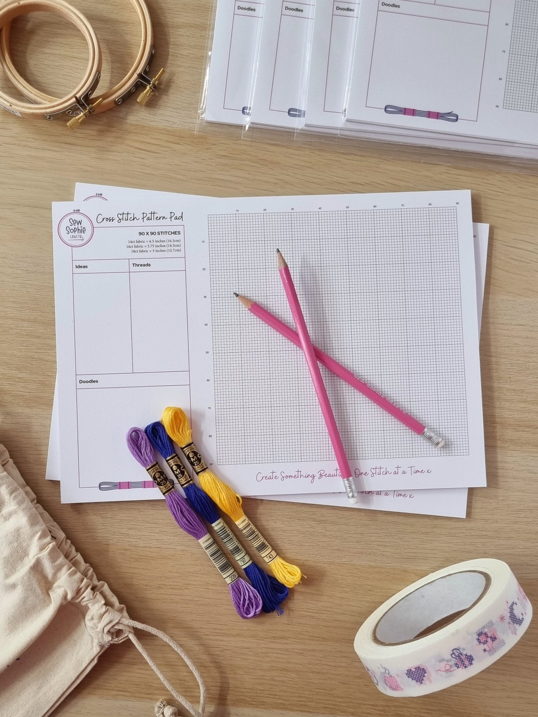 Cross Stitch Pattern Pad - A4 Sketch Pad - Design Your Own - Etsy