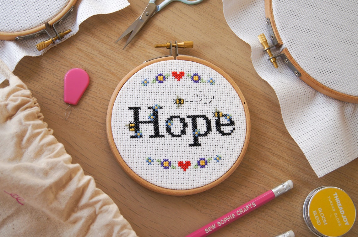 Hope 4 Cross Stitch Pattern Printable PDF Download - Etsy UK