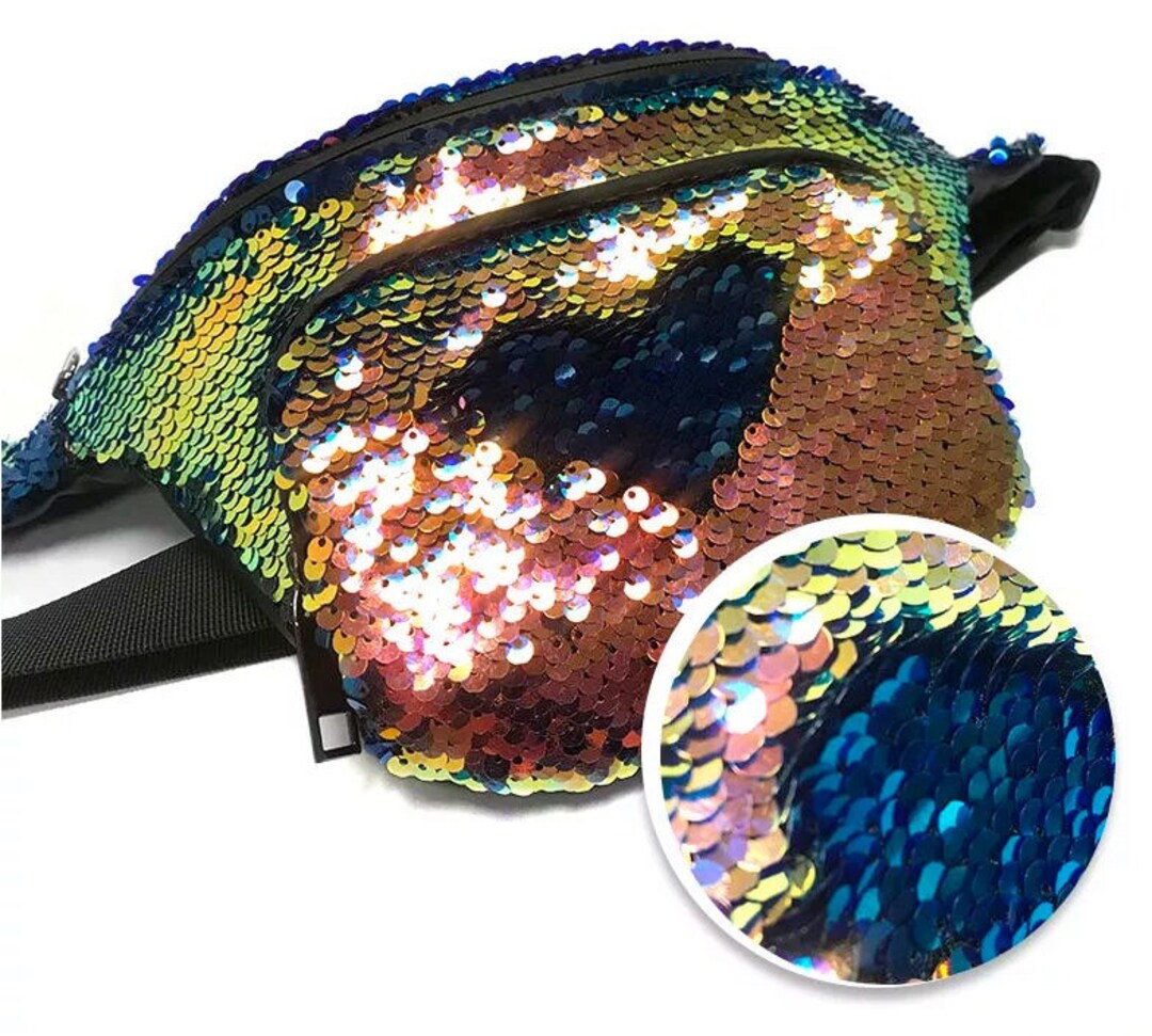 Smell Proof Sequin Belt Bag | Sequin Fanny Pack Bum Waist Bag | Sparkly ...