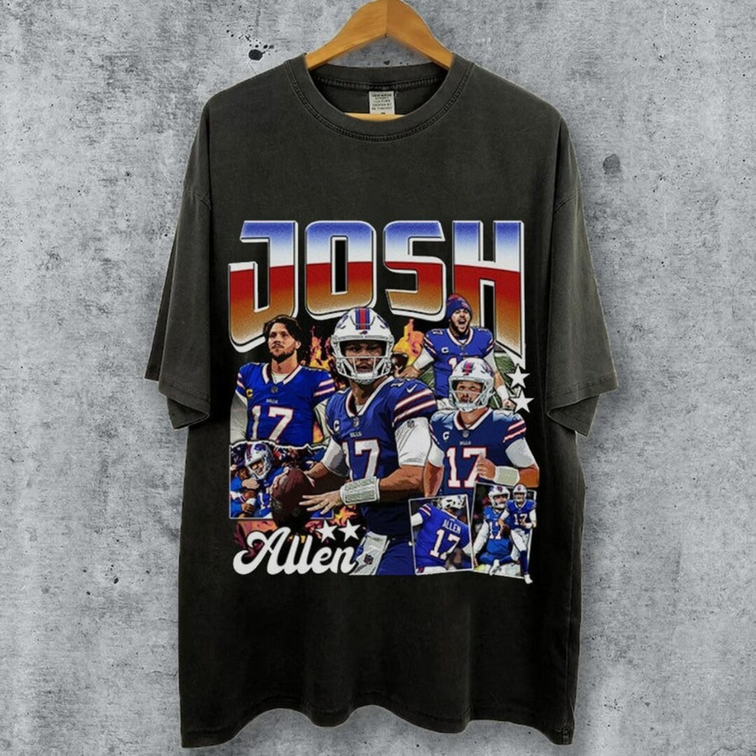 Josh Allen Vintage 90s Football T-shirt, Football Shirt, Vintage ...