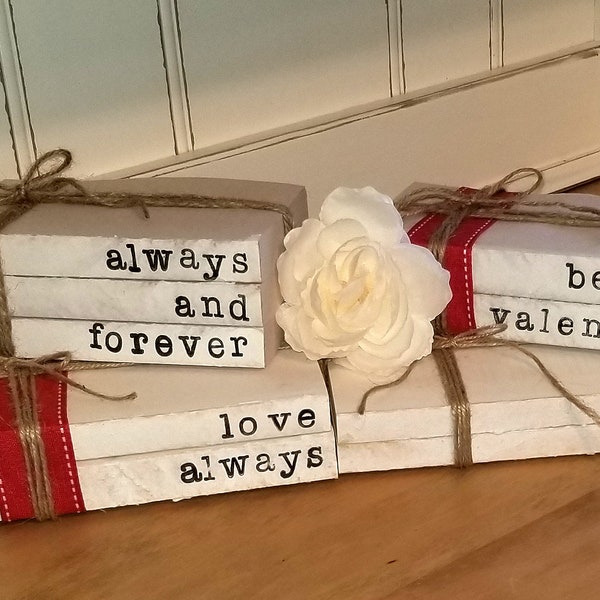 Stamped Book Stack - Etsy