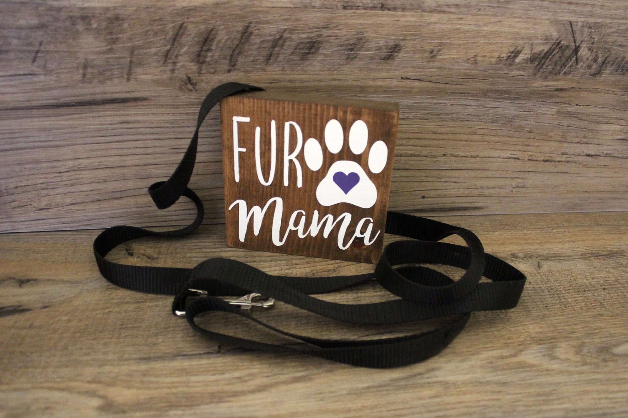 Fur Mama Sign Paw Print Sign Farmhouse Decor Rustic Signs | Etsy