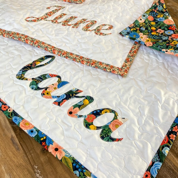 Baby Boy Quilt With Name - Etsy