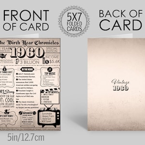 1960 PRINTABLE Vintage Newspaper Year You Were Born Birthday Bundle ...