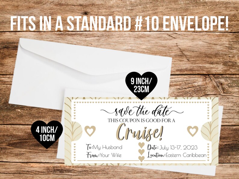 INSTANT EDITABLE Personalized Cruise Surprise Gift Certificate - Etsy