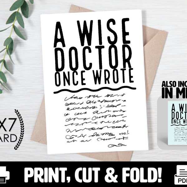 Doctor Cards - Etsy