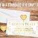 EDITABLE Elegant GOLDEN TICKET Template Personalized Gift - Etsy