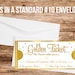 INSTANT EDITABLE Personalized Golden Ticket Souvenir Ticket Gift Coupon ...
