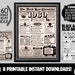 1960 PRINTABLE Vintage Newspaper Year You Were Born Birthday Bundle ...