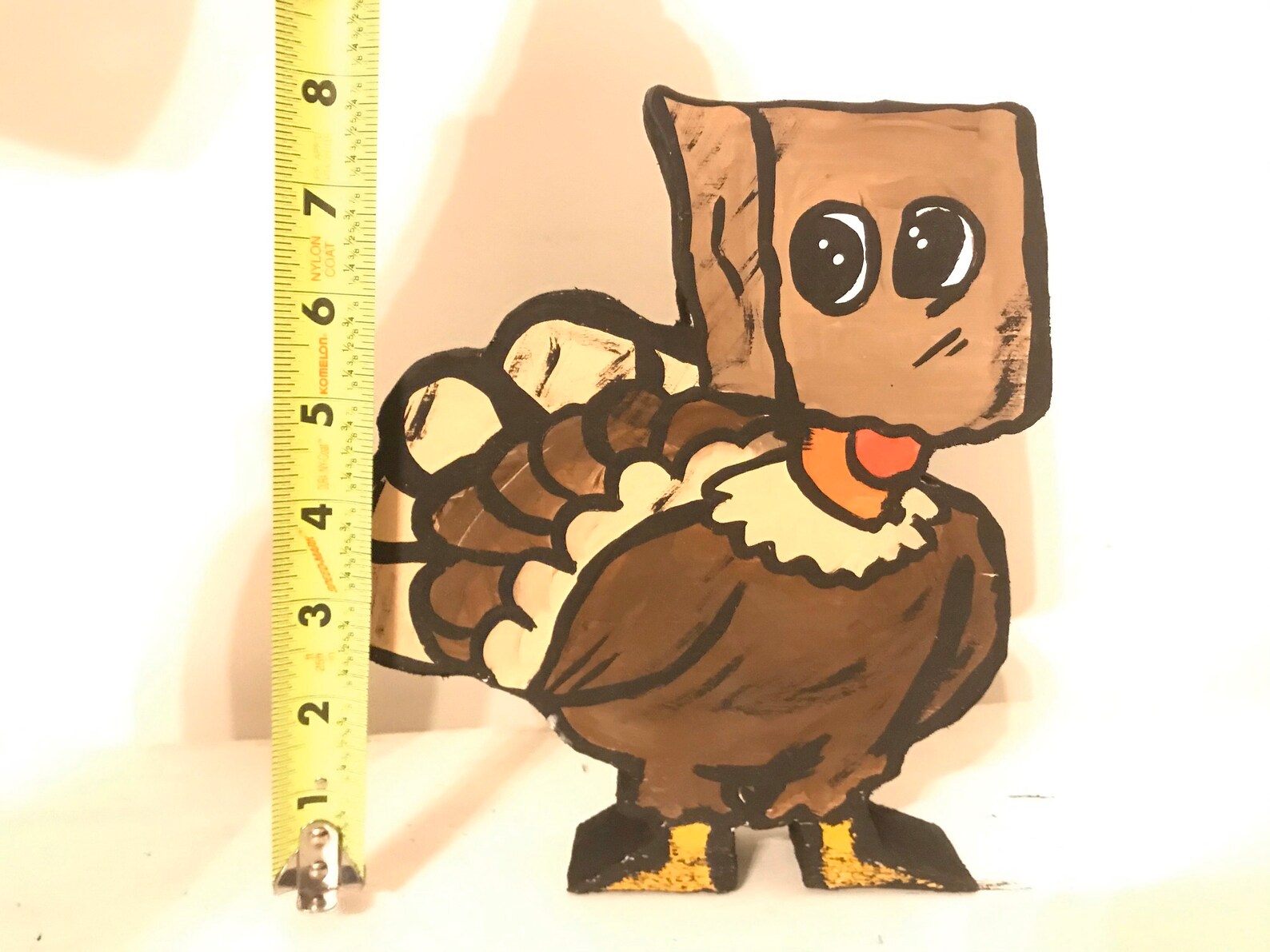 Turkey hiding from Thanksgiving funny cute centerpiece | Etsy