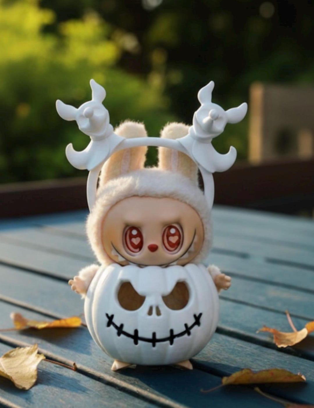 Labubu Costume With Headband Plain White, Easy to Paint. - Etsy