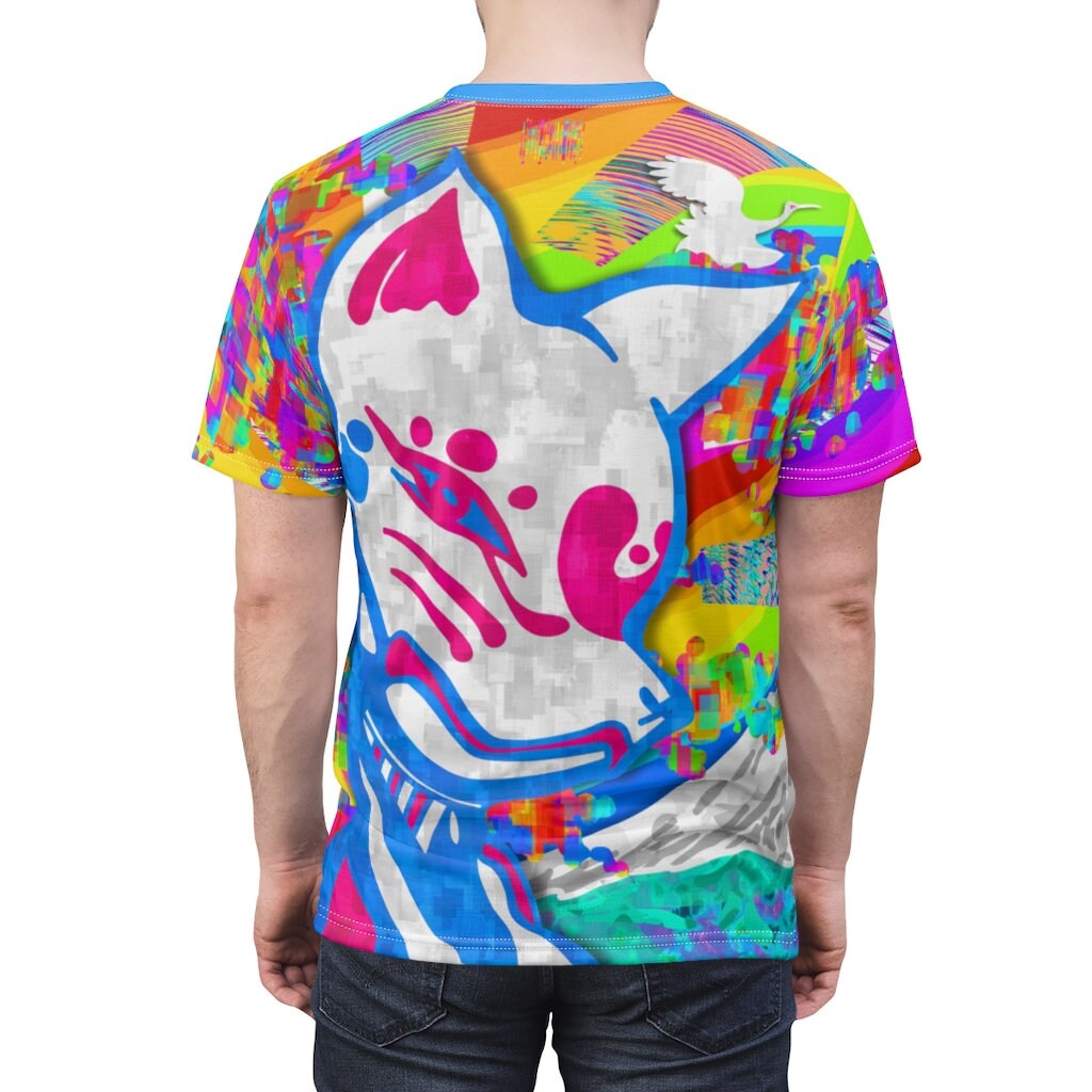 Kitsuneglitch Shirt Glitch Art Kidcore Rainbowcore Acidwave Glitchcore ...