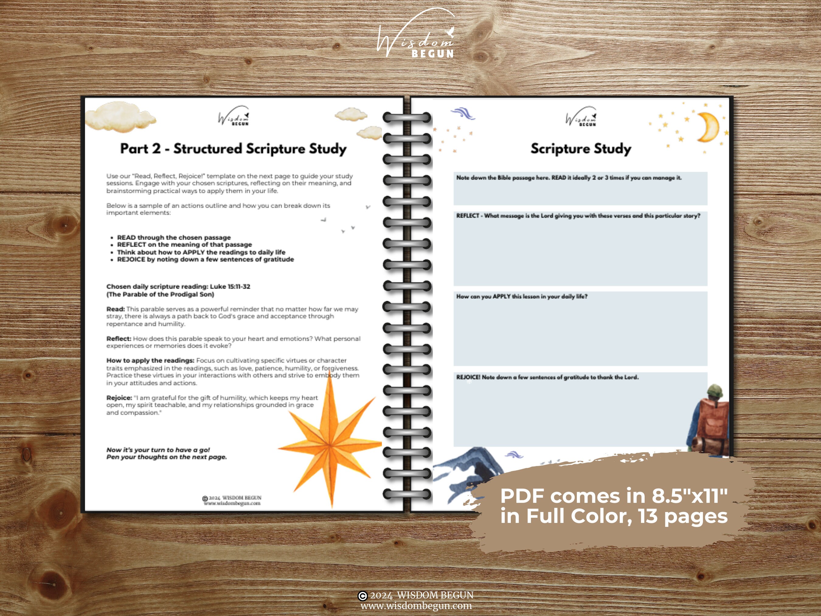 Printable Bible Study Planner - Bible Study Guide and Template ...