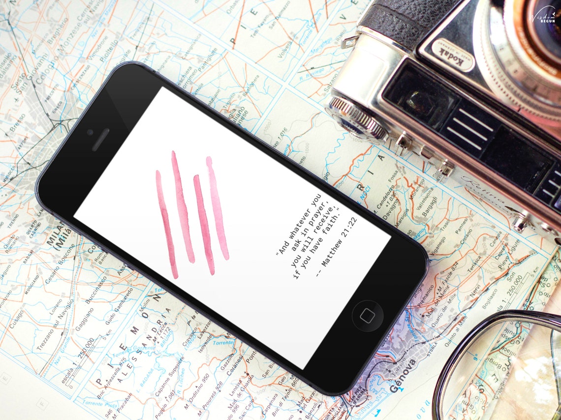 Christian Phone Screen Wallpapers Gentle Reminders of Gods - Etsy