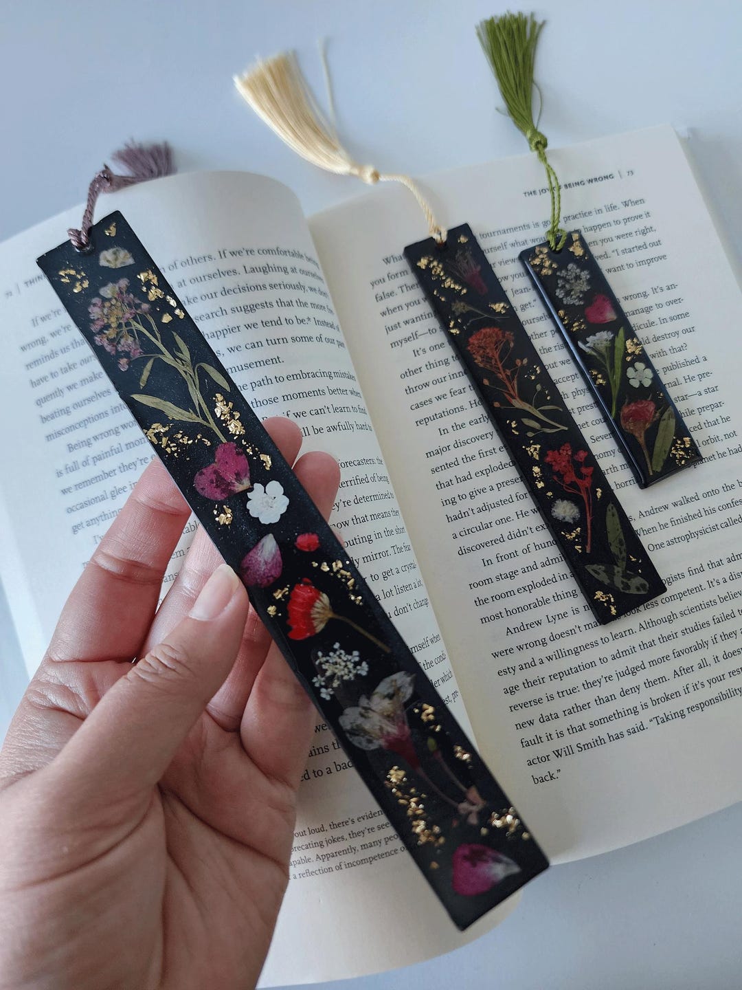 Pressed Flower Resin Bookmarks | Pressed Flower Bookmarks | Resin ...