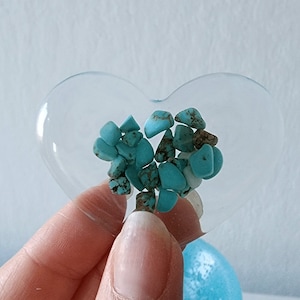 Resin Pocket Heart and Pocket Hug | Pocket Heart Token | Gemstone ...
