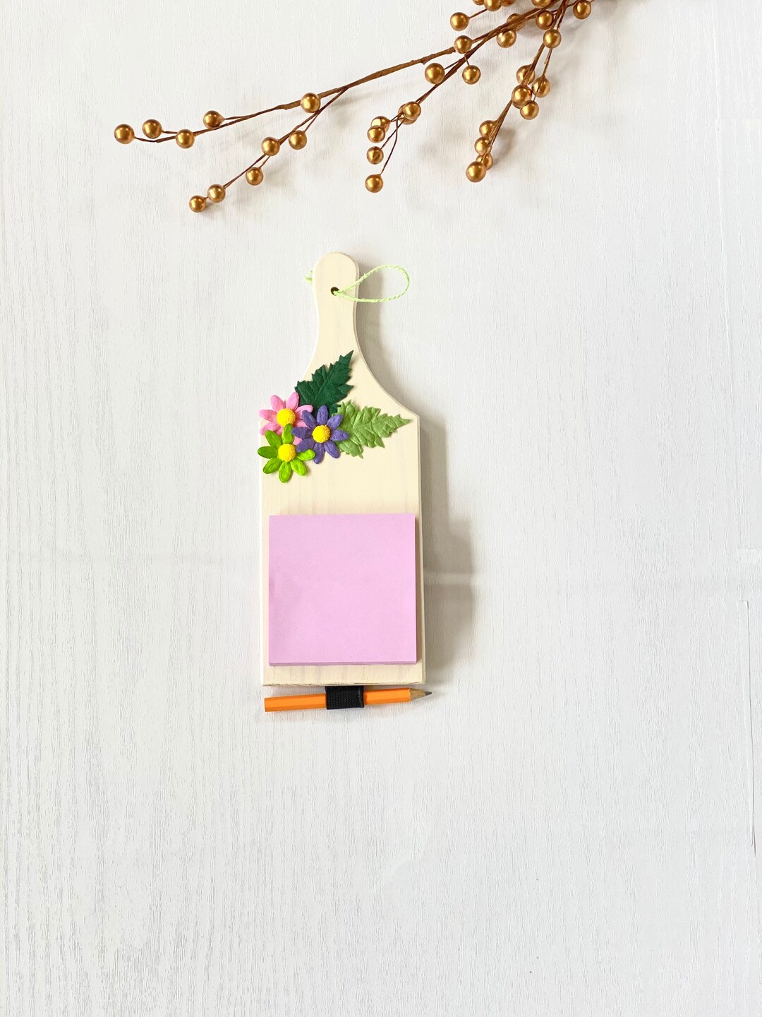 To Do List Notepad Holder Wood, Kitchen Note Pad, Kitchen Wall Decor ...