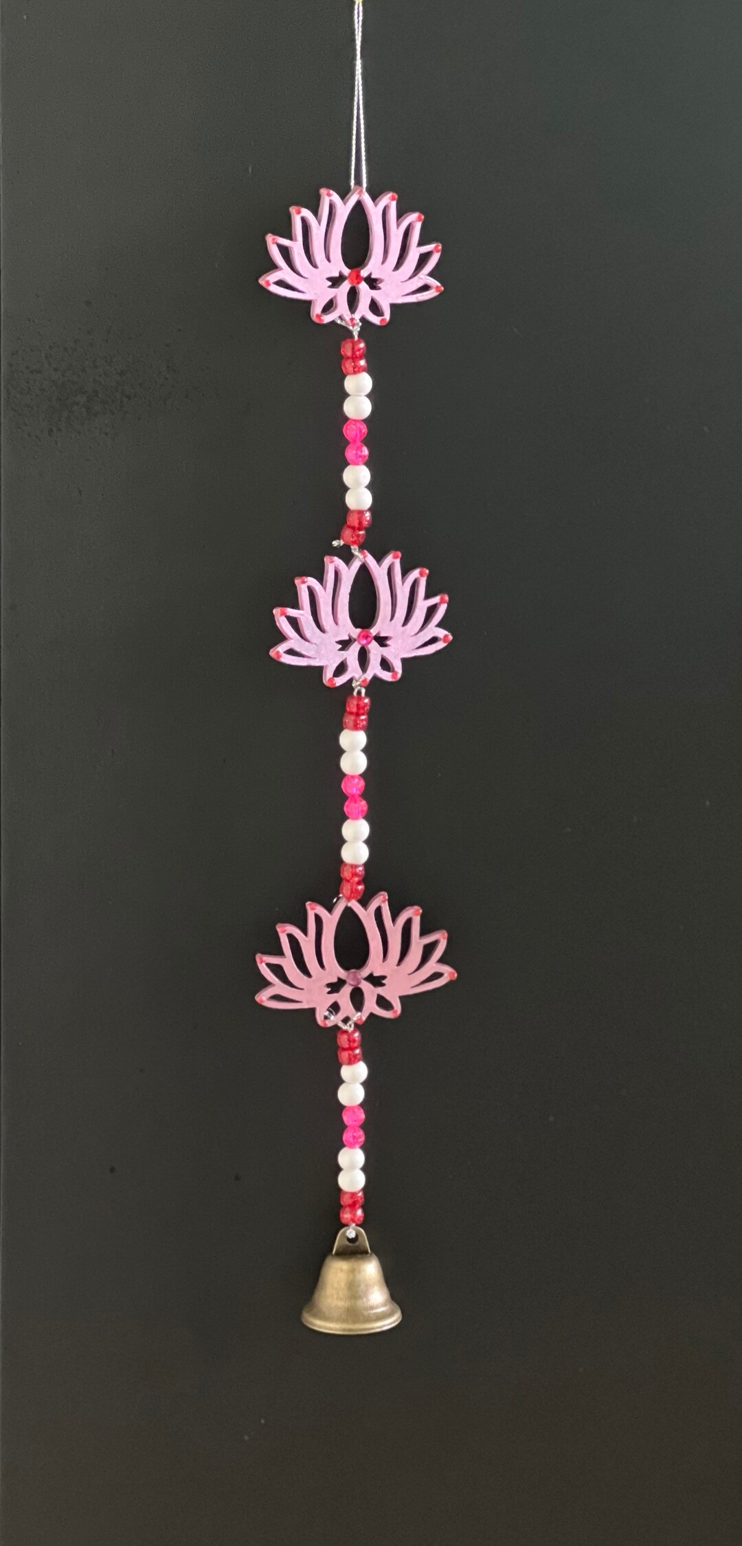 Lotus Wind Chime Garden Decor Window Decor Lotus Home - Etsy