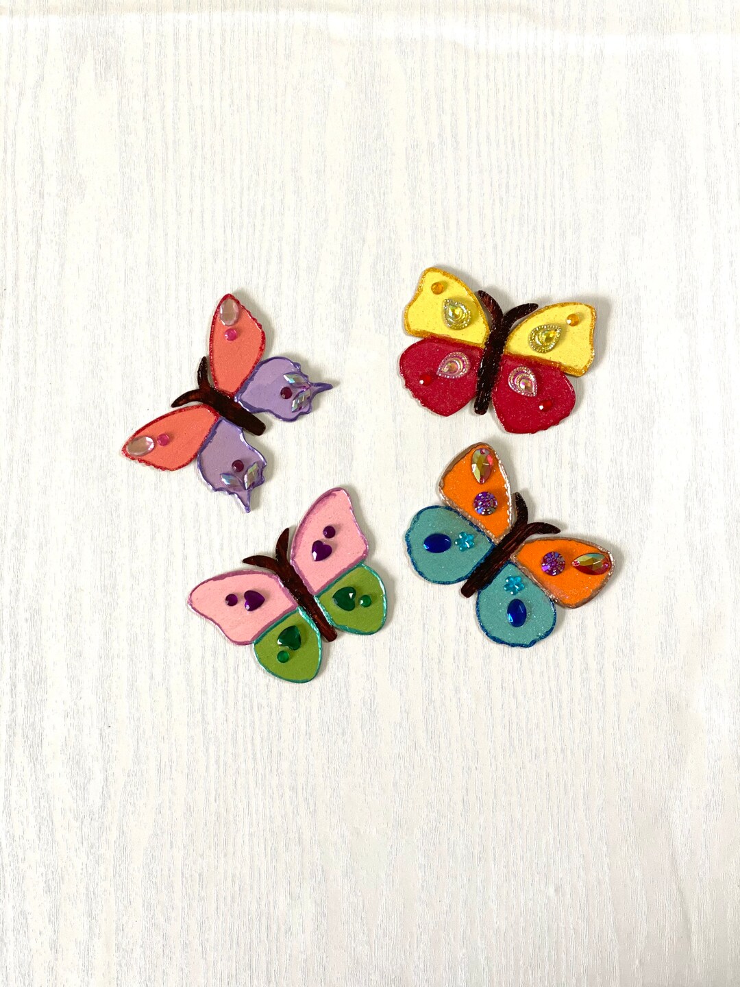 Butterfly Magnet Set Butterfly Kitchen Decor Wooden - Etsy