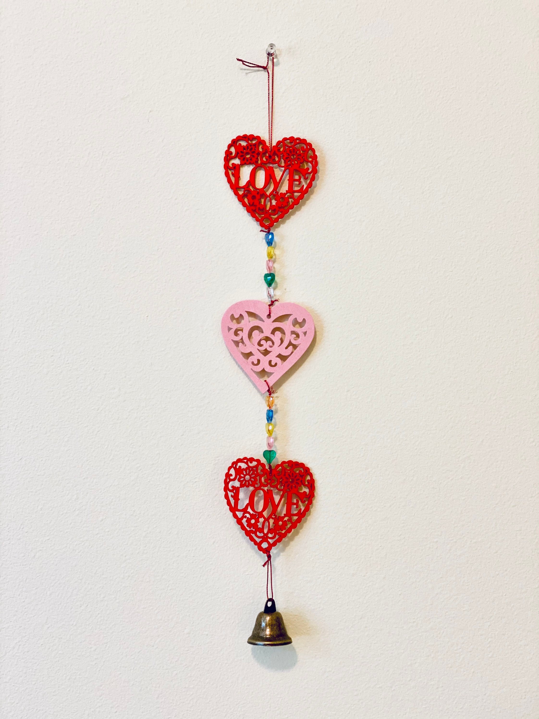 Wooden Wind chime Heart Wind Chime for window Heart Sun - Etsy.de