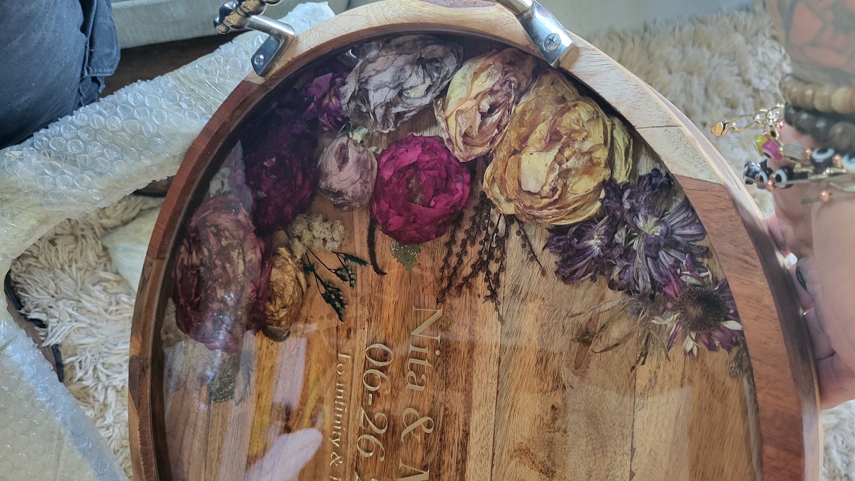 Resin Flower Encapsulation/ Wedding Bouquet Tray/ Resin Flowers ...