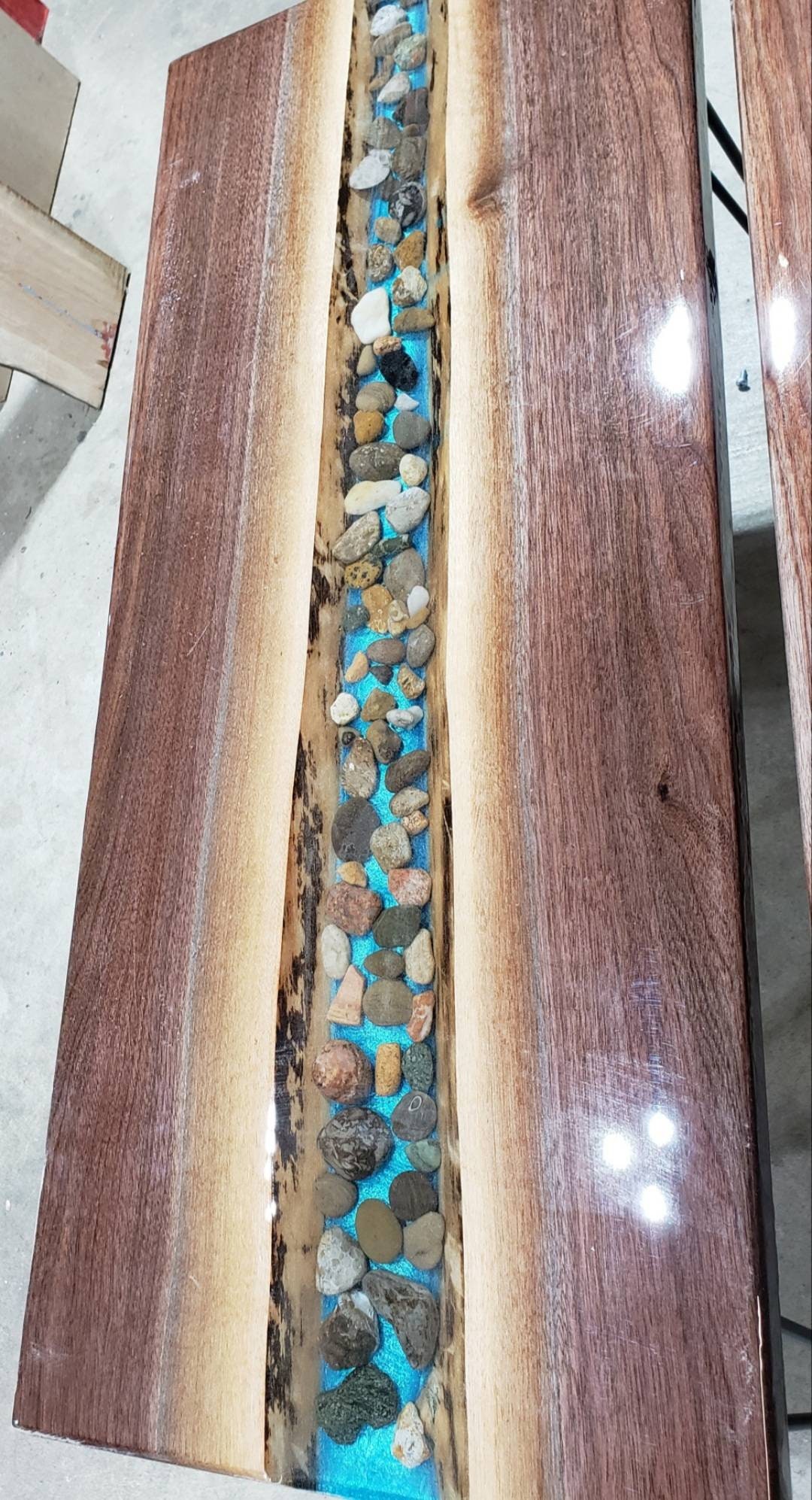 Live Edge Petoskey Stone River Table/ Custom Orders Available /colors ...