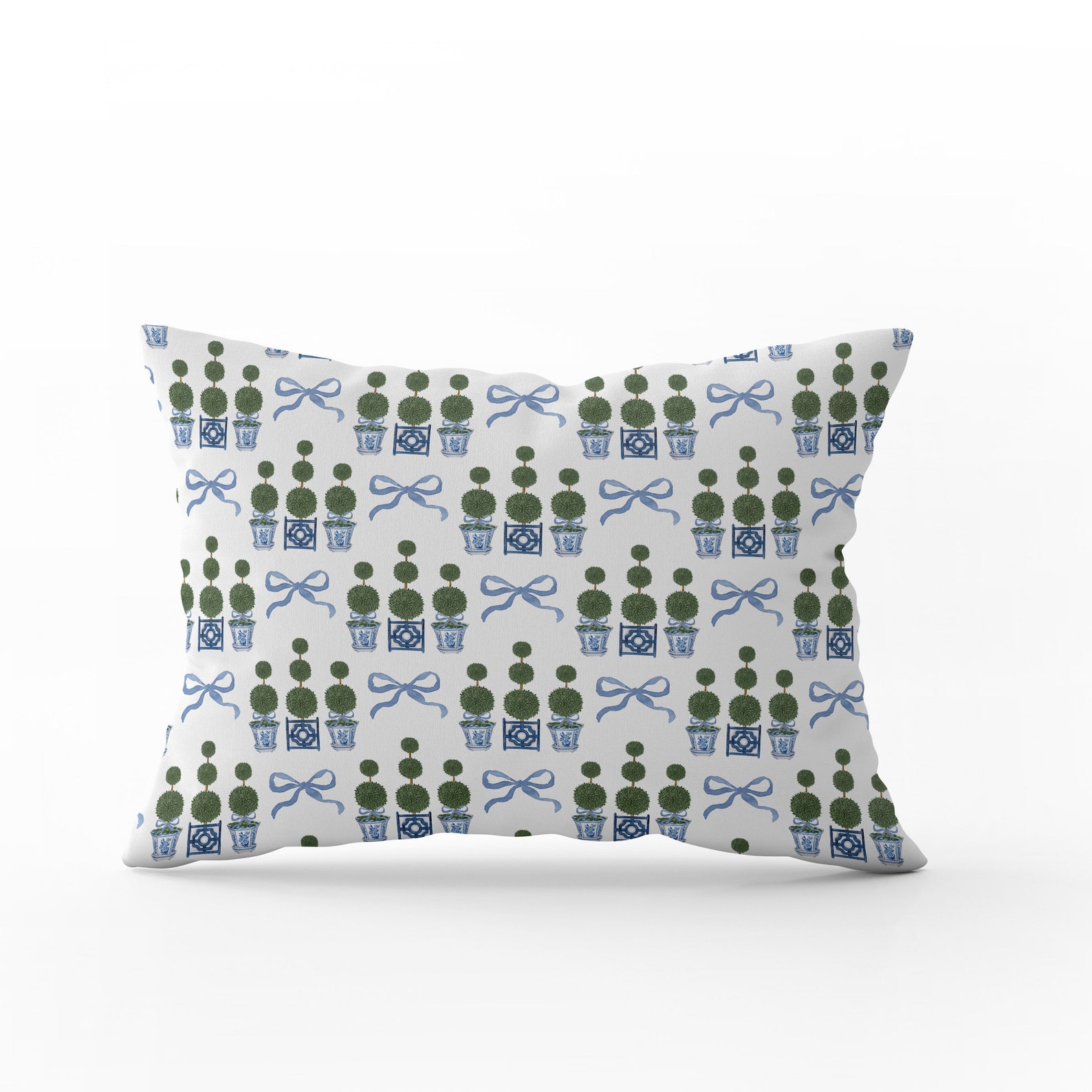 Chinoiserie Topiary Tree Scatter Cushion / Throw Pillow Cover - Etsy
